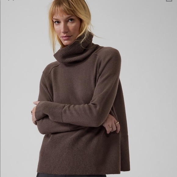 Athleta | Sweaters | Athleta Wool Cashmere Aspen Turtleneck Sweater ...